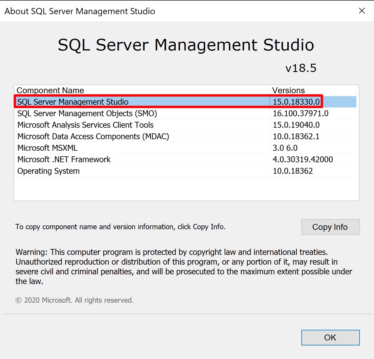 Dicas SSMS – Versions and Check for Updates – Luiz Lima